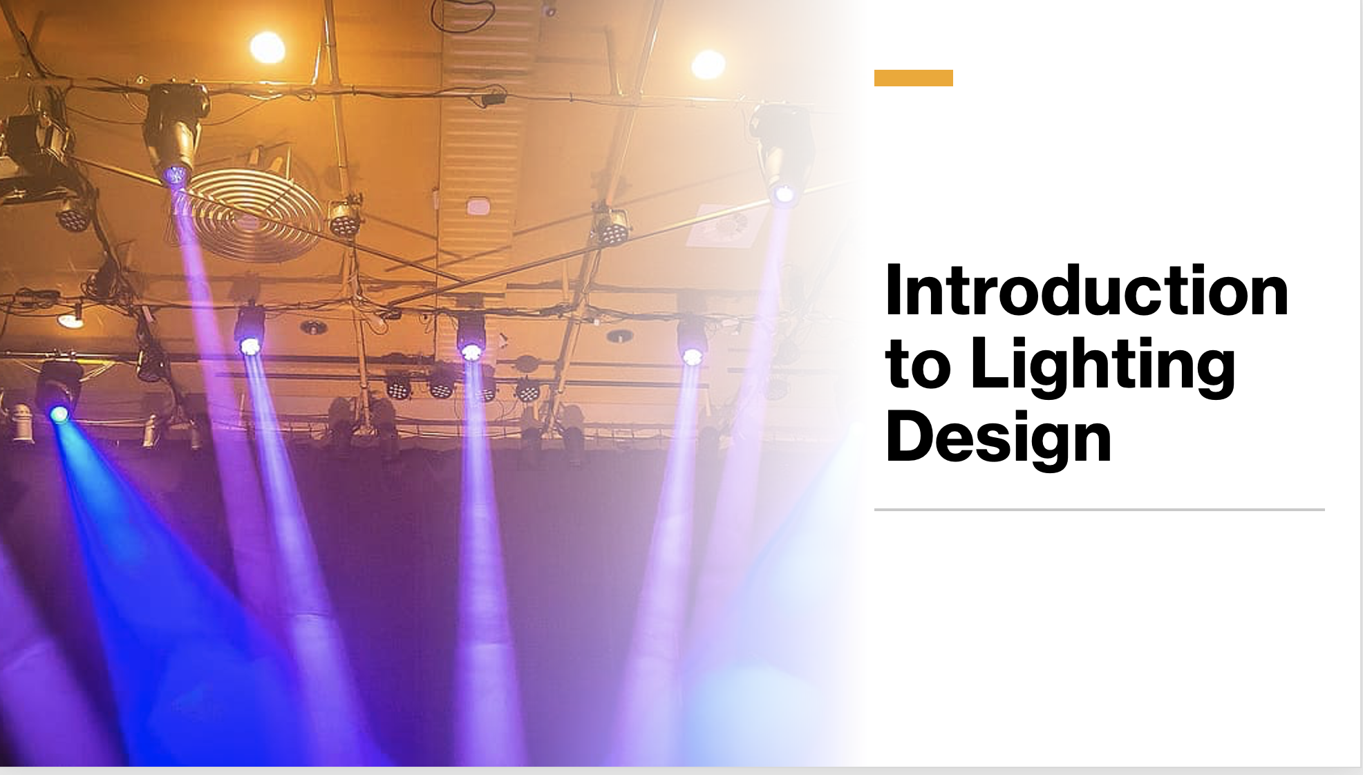 Lighting Design Lesson Plans LED Lighting Ideas For Different